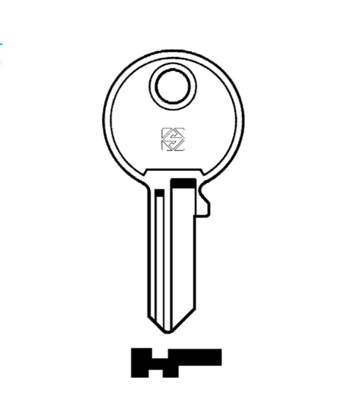 CISA CYLINDER KEY BLANK - CS26 - North East Lock & Key